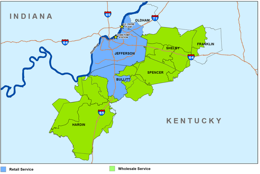 Service Area | Louisville Water Company