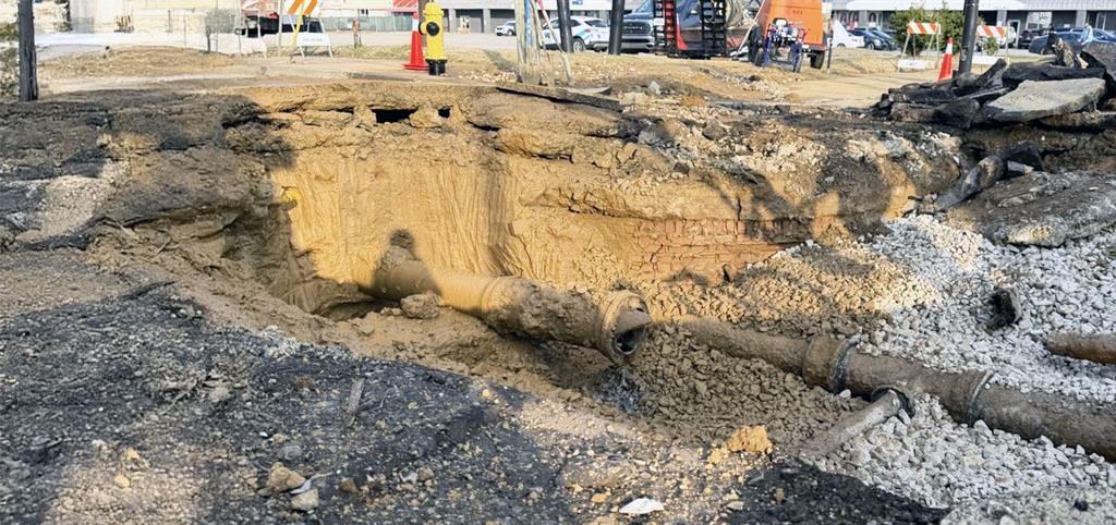 Water Main Break Reveals a Glimpse into the Past - Louisville Water Company